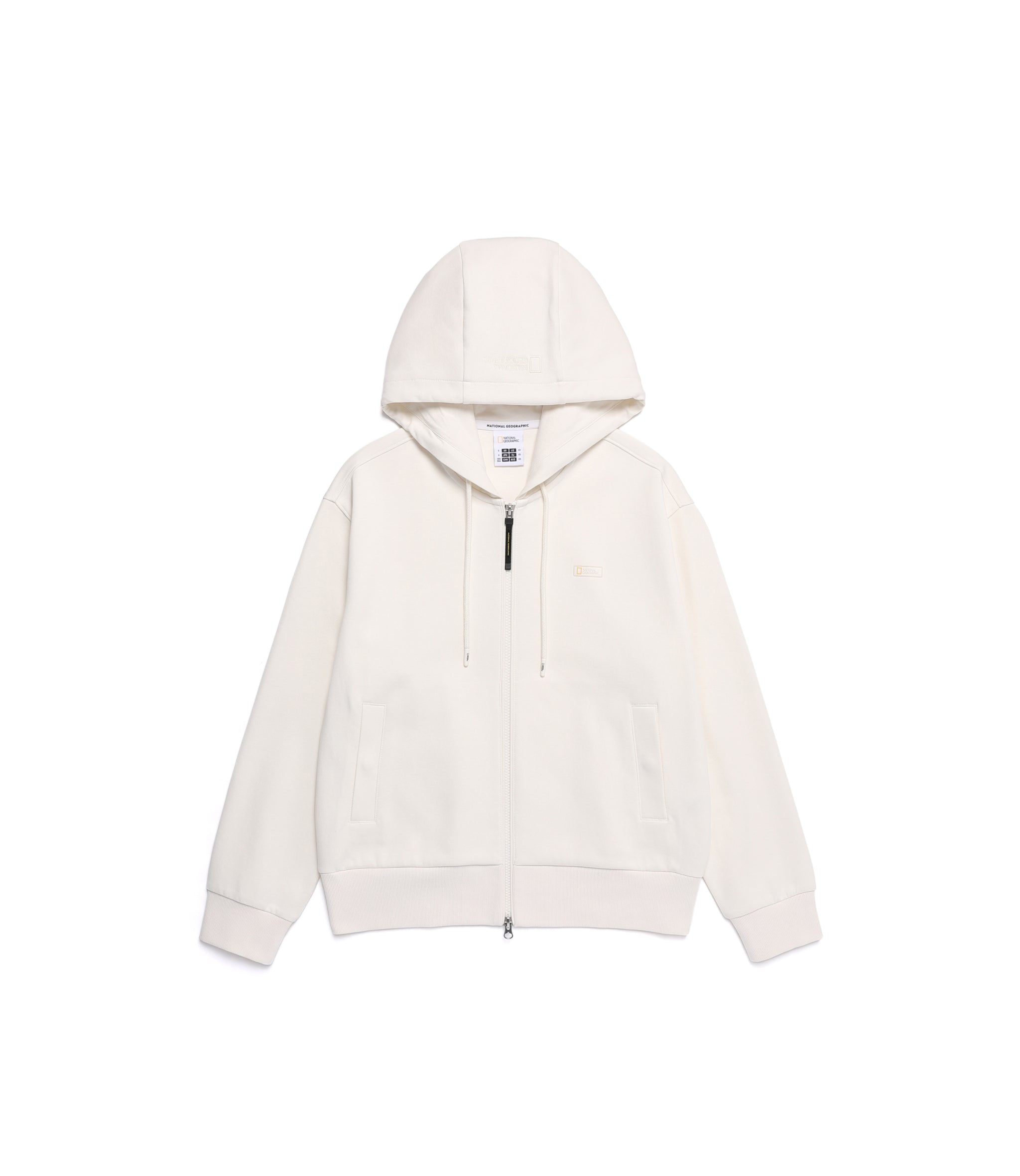 Women's MANATEE Full Zip Up Hooded Jacket IVORY | National Geographic MY
