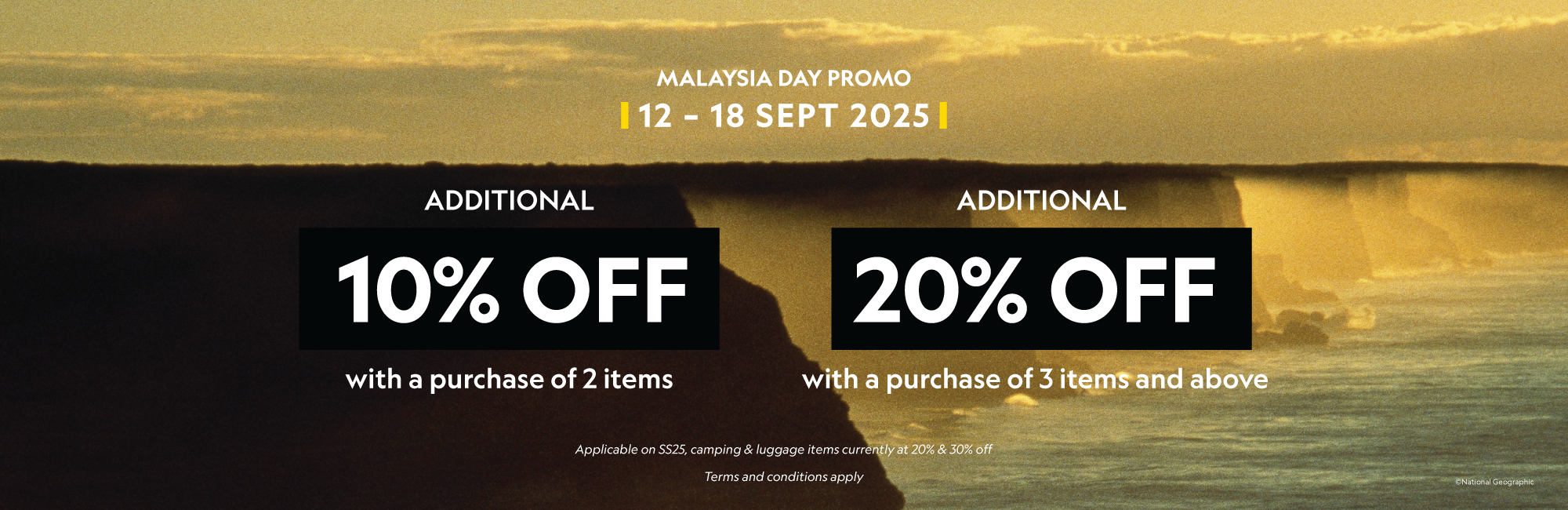 Malaysia Day Sale | Extra 10%–20% OFF on Selected Sale Items | Nat Geo MY