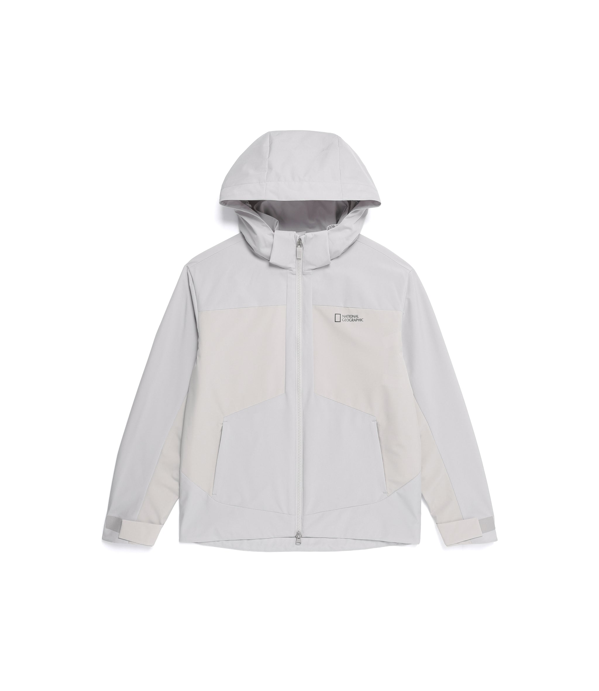 Unisex ASCELLA Color Block Detachable Hooded Jacket L/GREY | National ...