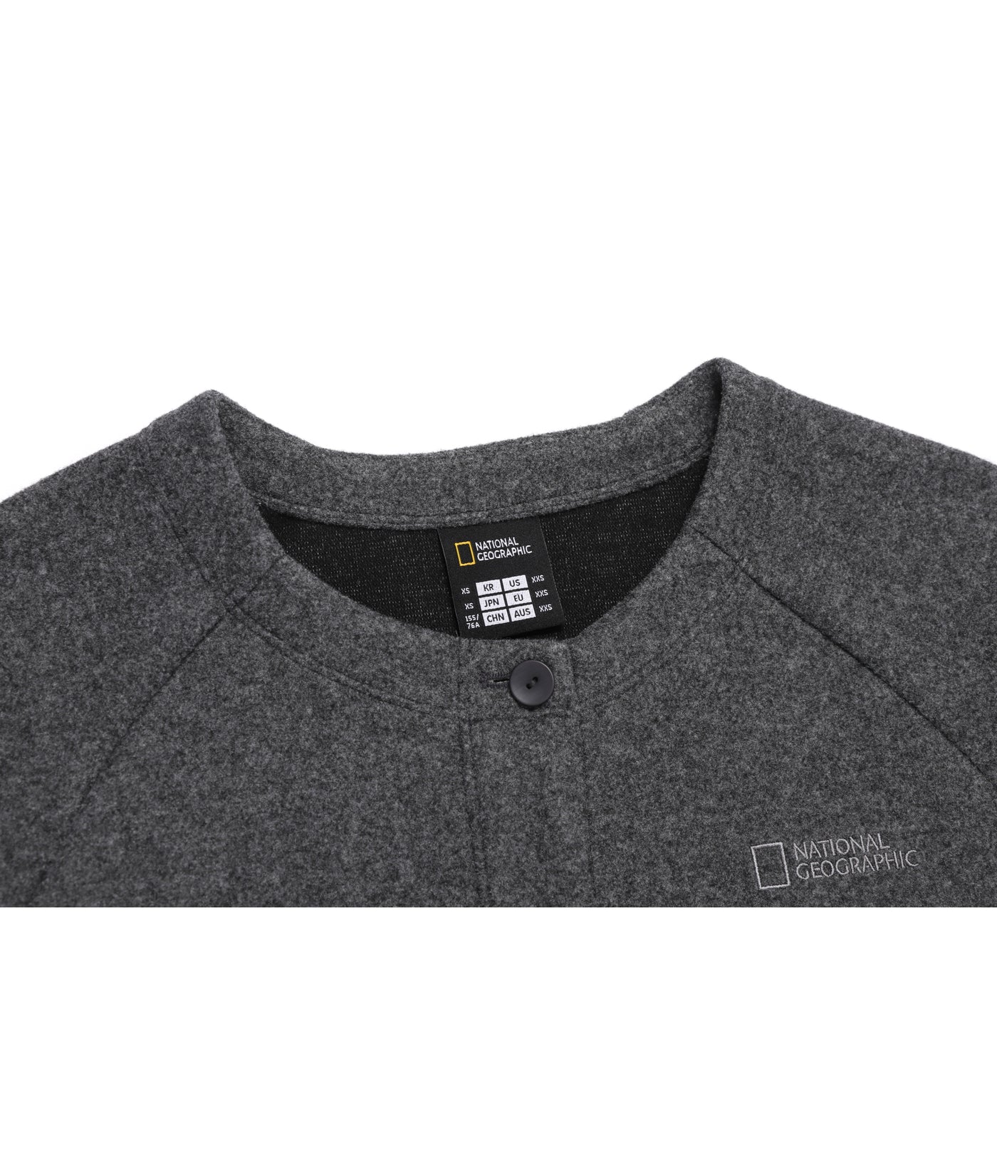 Women's Gliese Round-Neck Cardigan CHARCOAL | National Geographic MY